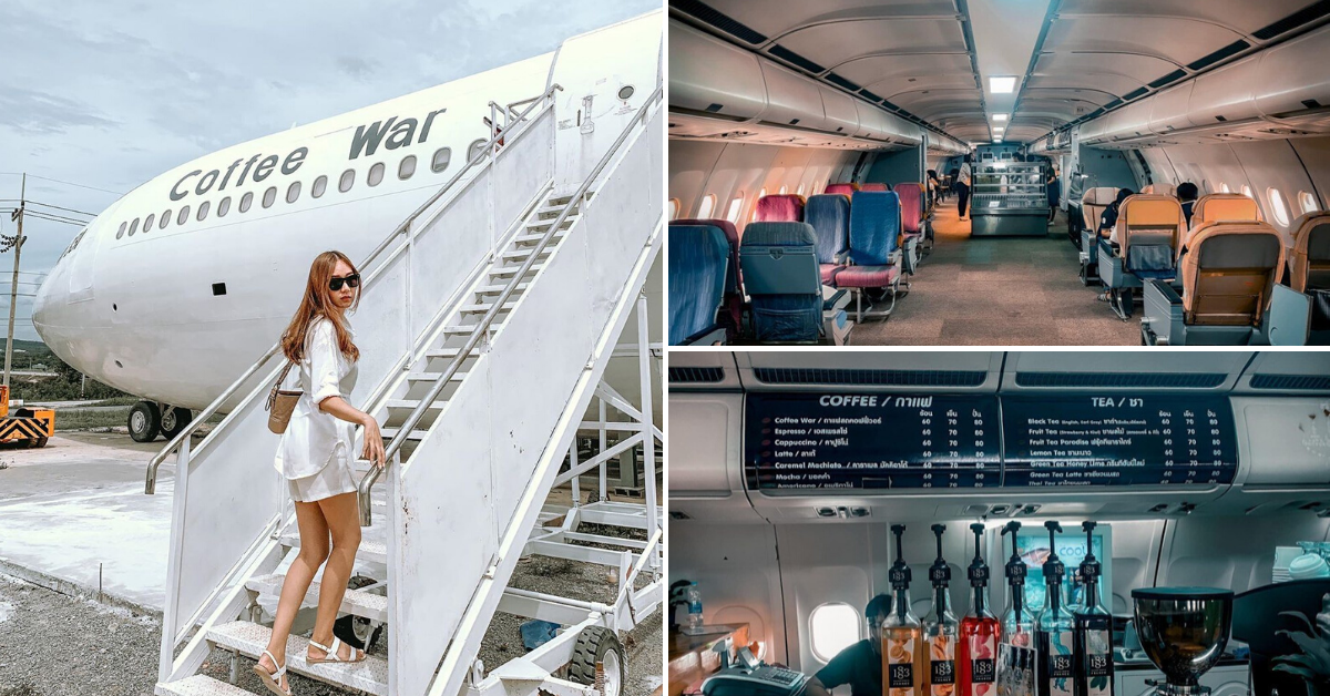 This New Cafe In Chonburi Is In An Actual Airplane And Has Passenger ...