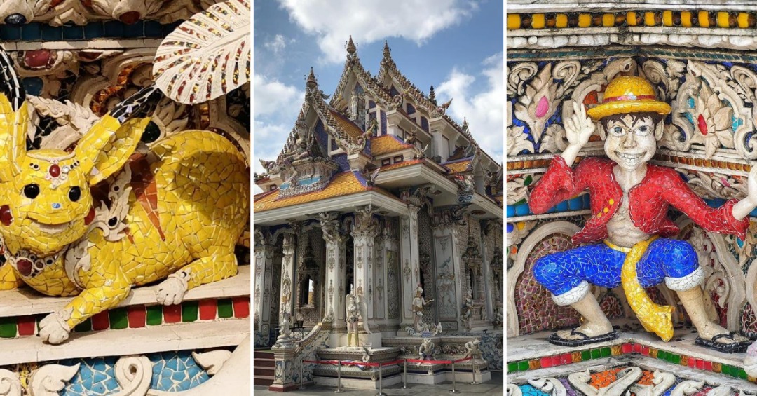 Find Sculptures like Pikachu, Captain America and More at Wat Pariwat ...