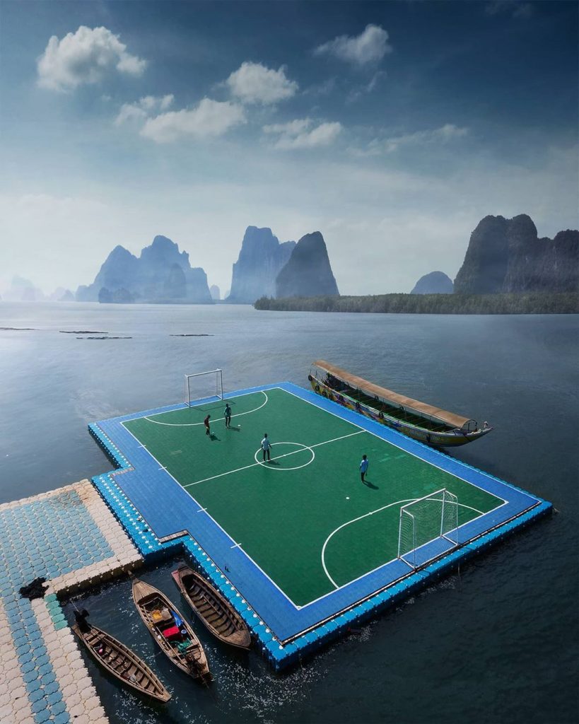 Thailand Has A Floating Soccer Pitch Built By Its Own Islanders ...